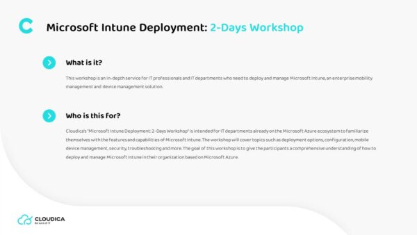 Microsoft Intune Deployment - Cloudica Group