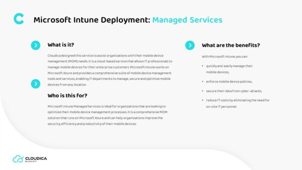 Microsoft Intune Managed Services Cloudica Group